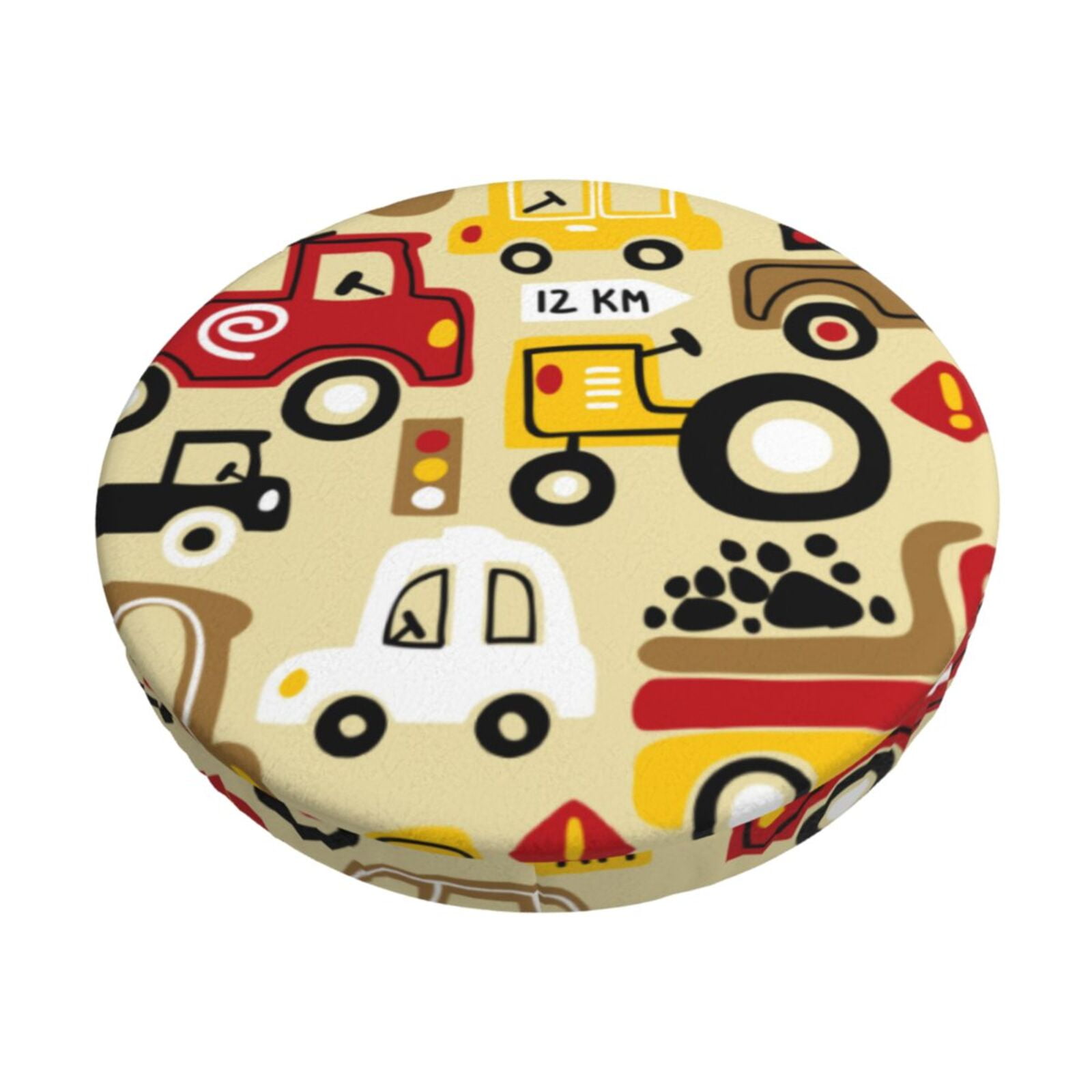 Kll Vehicles Round Bar Chair Cushion Cover 13 Inch,Bar Stool Protector ...