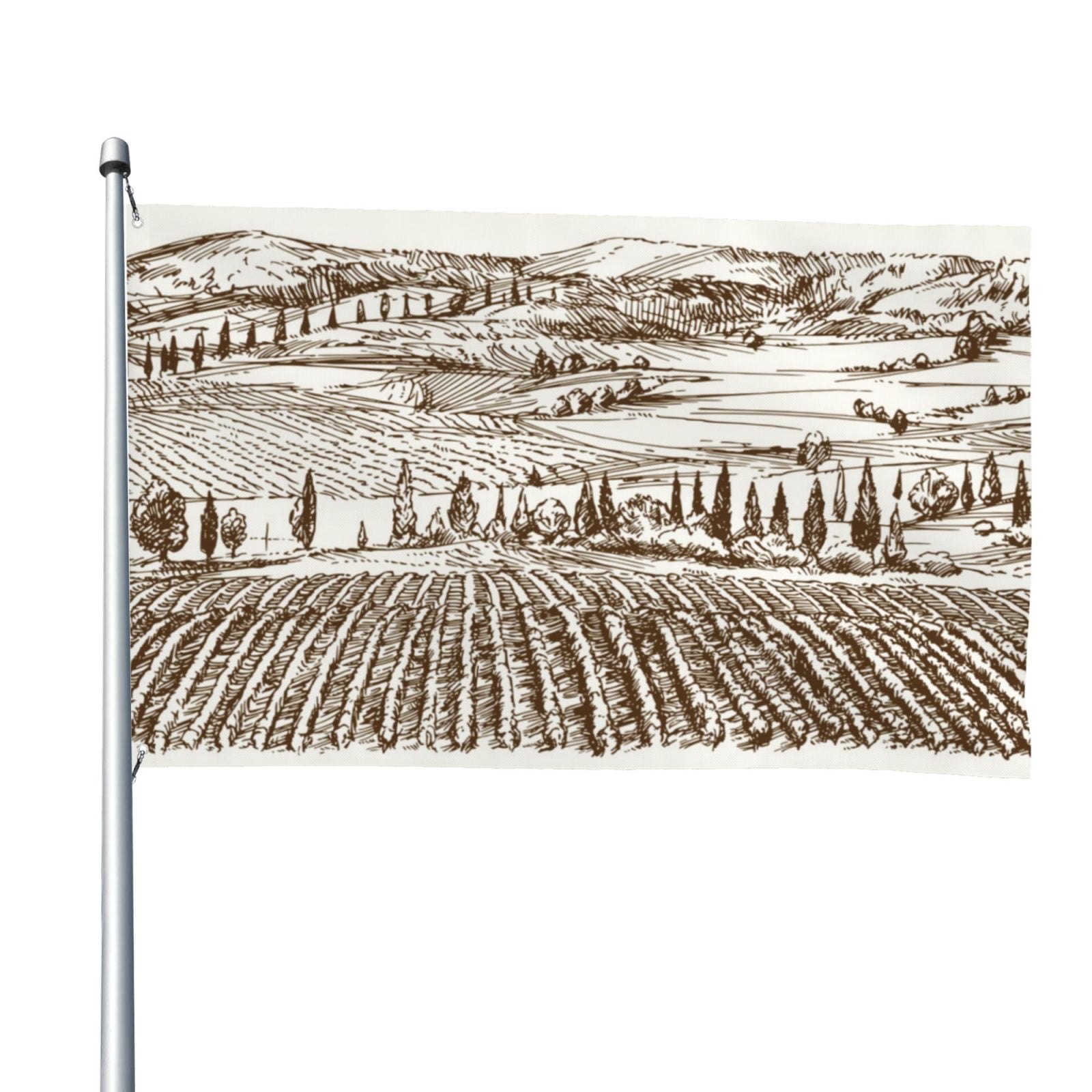 Kll Vineyard Landscape 1 Flag 4x6 Ft Parade Party Flag Outdoor Flag ...