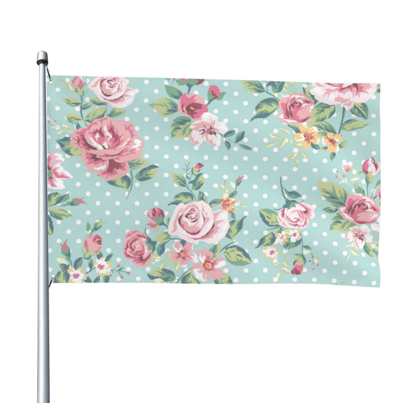Kll Vintage Floral Flag 4x6 Ft Parade Party Flag Outdoor Flag ...