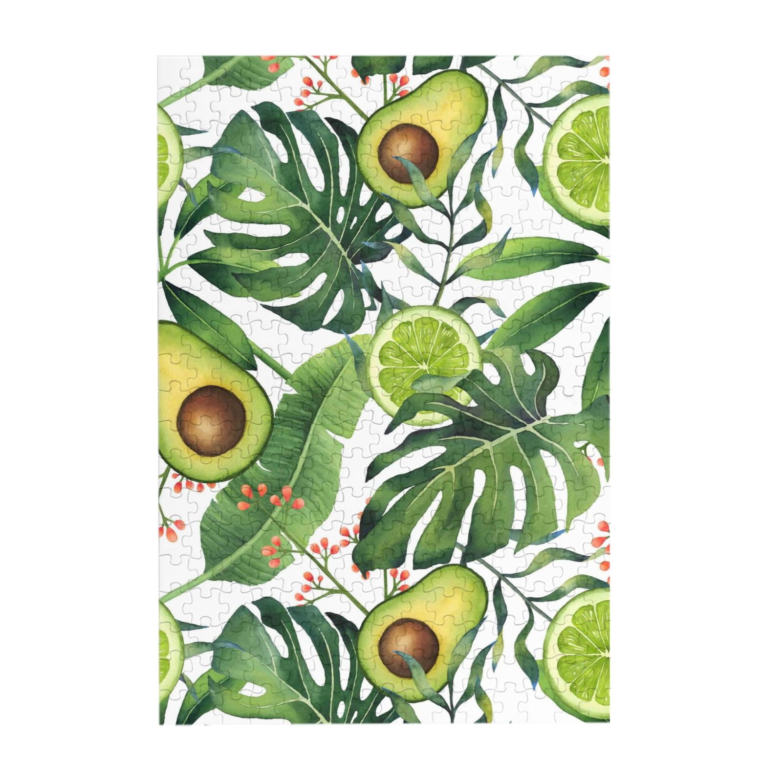 Kll Watercolor Green Tropical - 300 Piece Jigsaw Puzzle For Adult And ...