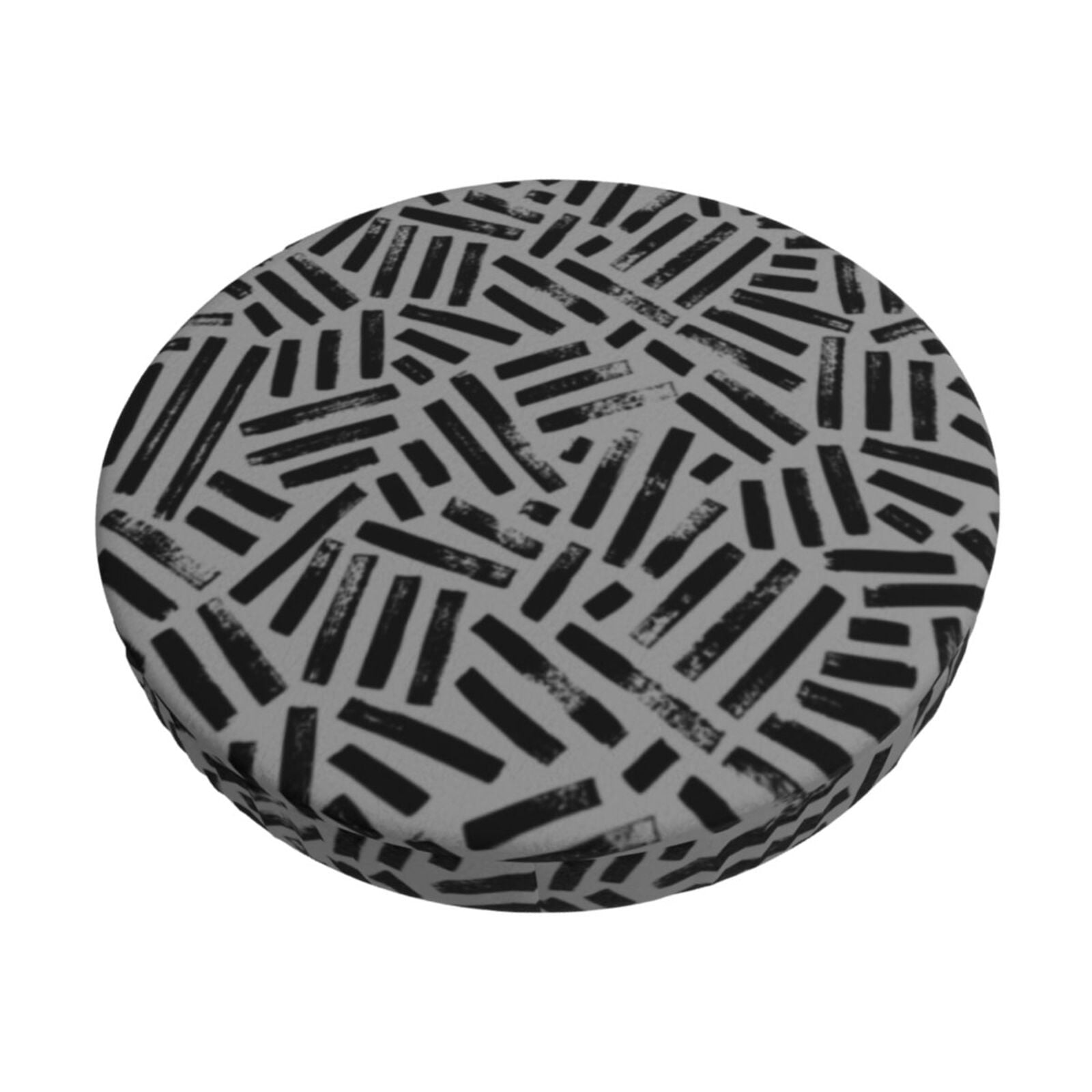 Kll Weave Geometric Round Bar Chair Cushion Cover 13 Inch,Bar Stool ...