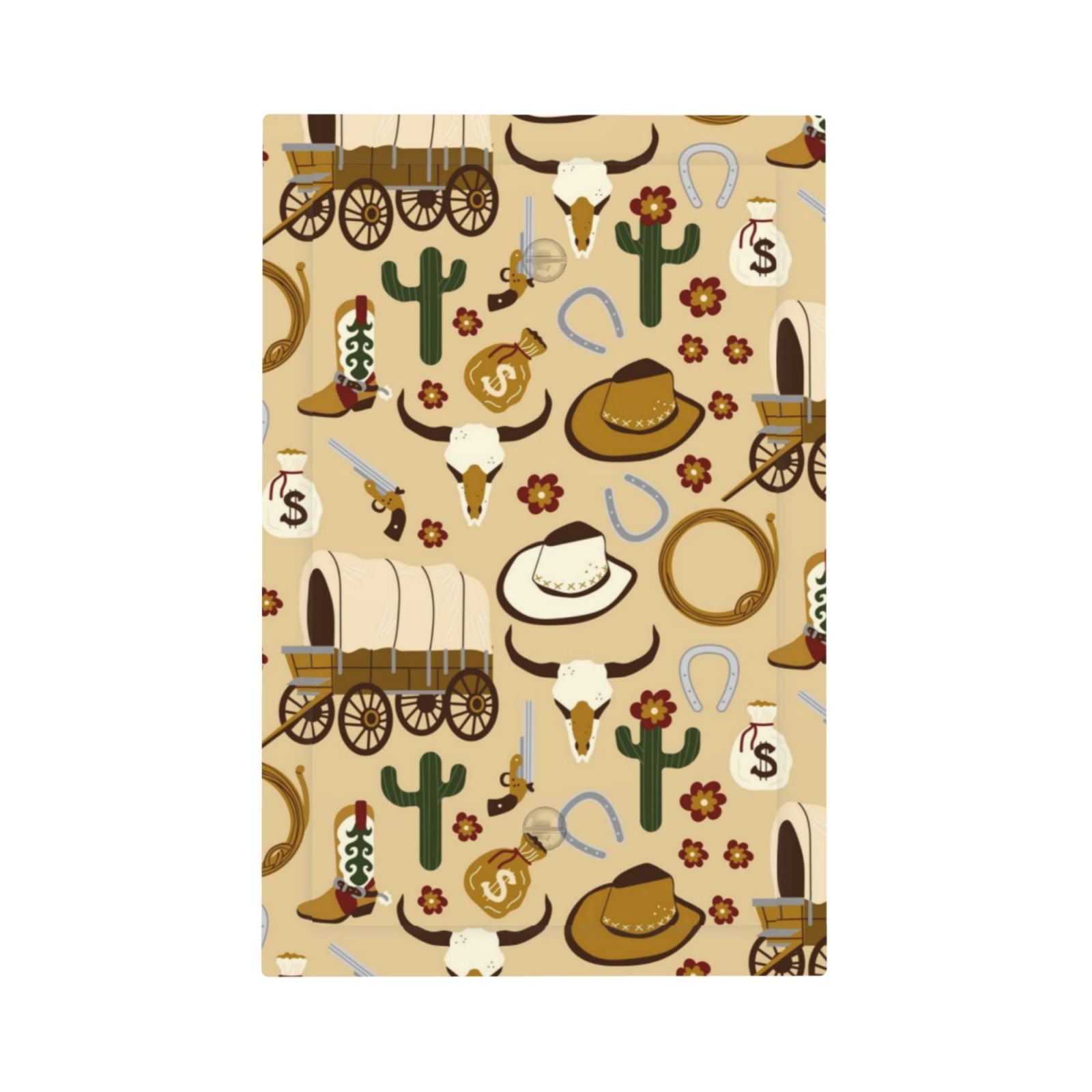 Kll Wild West Cowboy Wall Plate,Gloss Finish,Standard Size 1 - 5" X 3 ...