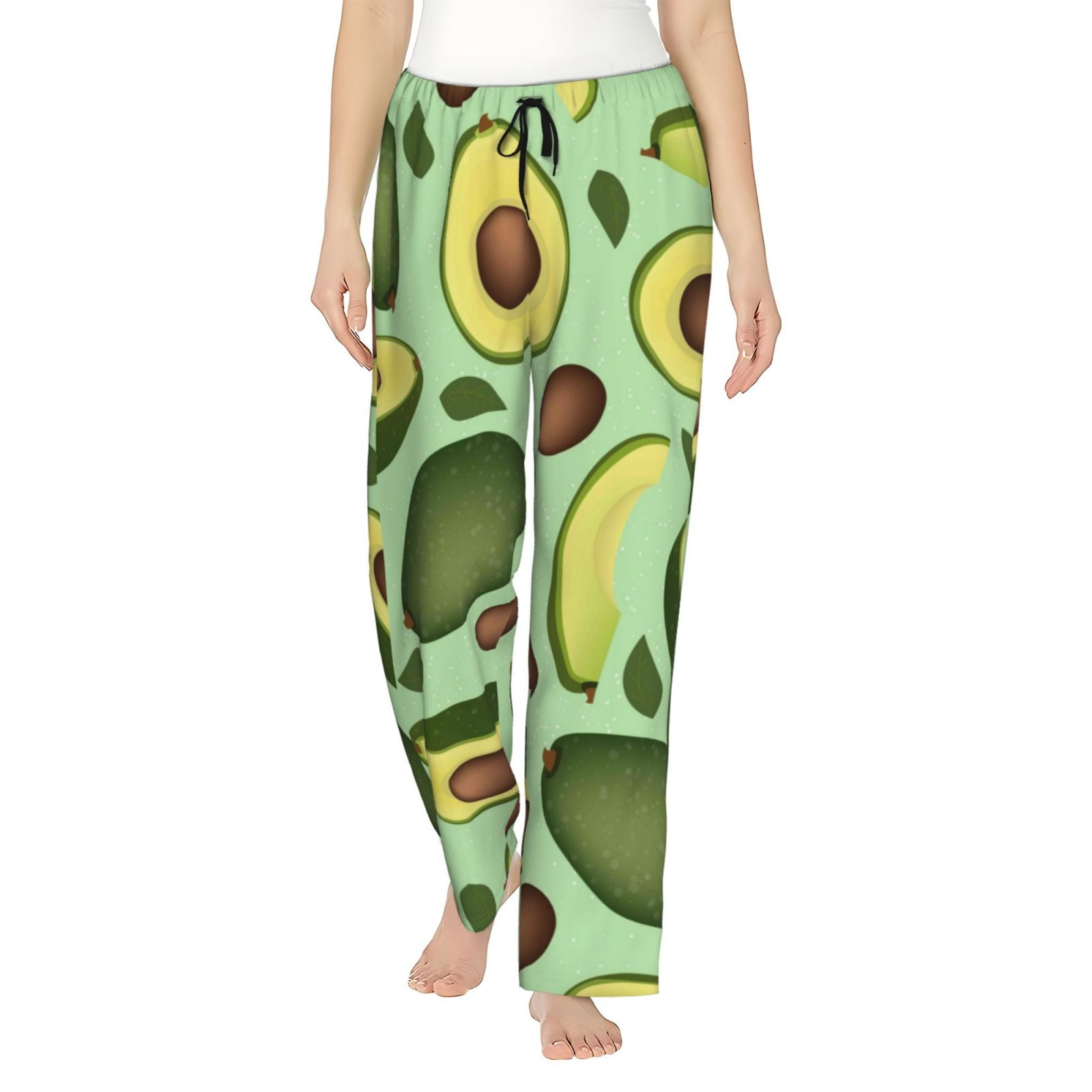 Kll Womens Avocado With Seeds Print Pajama Pants Soft Pajama Bottoms ...