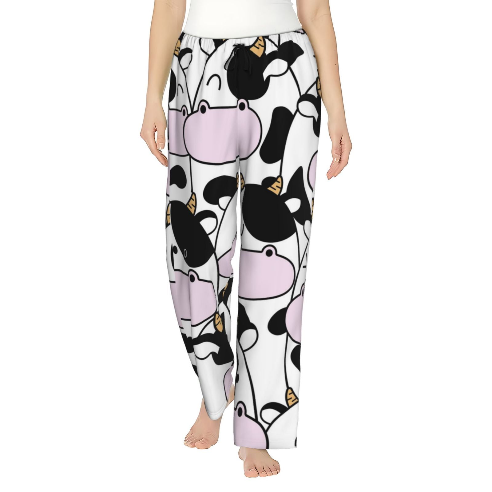 Kll Womens Cute Animal With Cow Print Pajama Pants Soft Pajama Bottoms ...