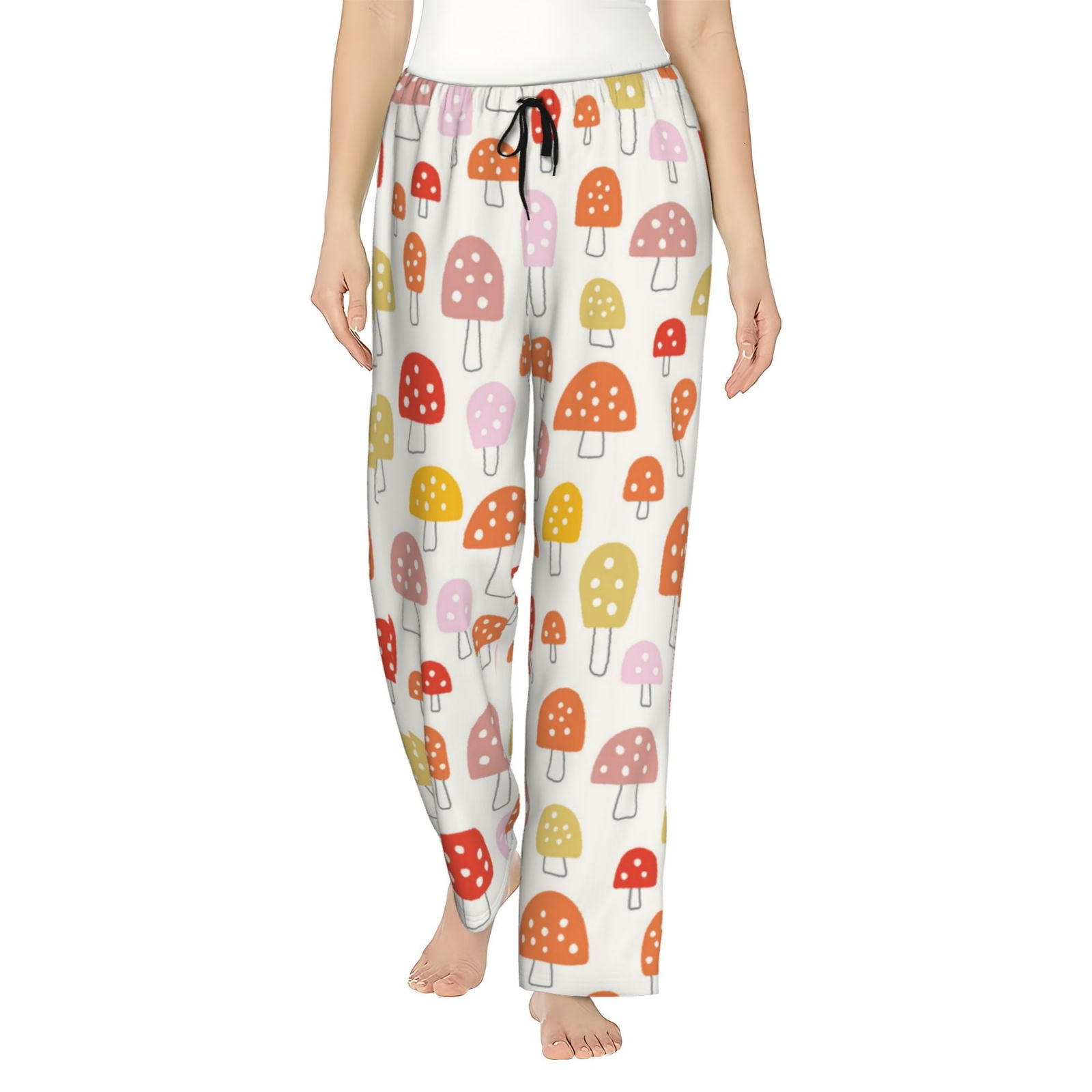Kll Womens Cute Cartoon Mushrooms Print Pajama Pants Soft Pajama ...
