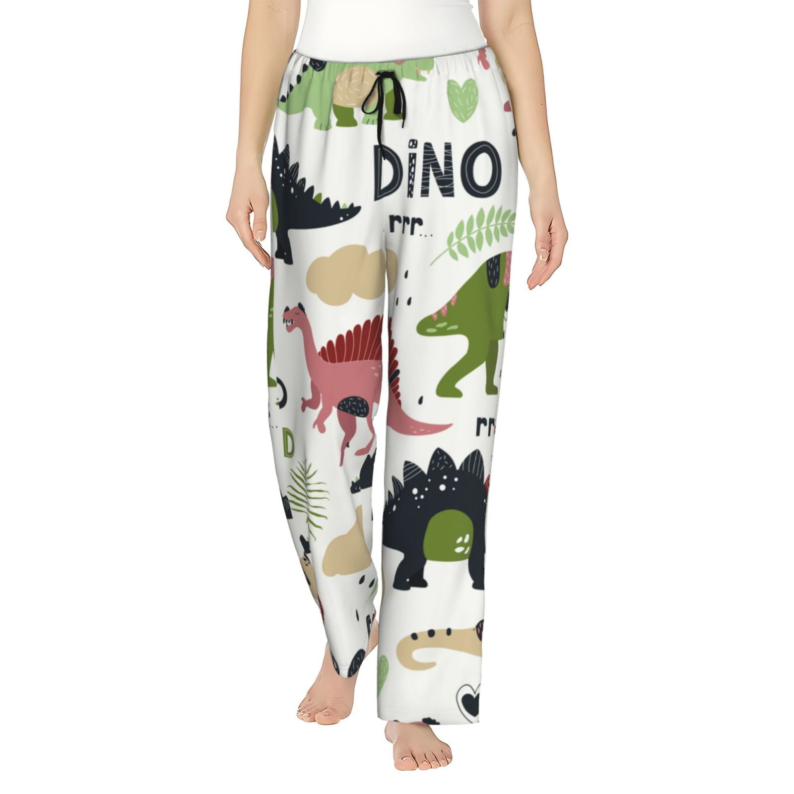 Kll Womens Cute Dinosaurs Print Pajama Pants Soft Pajama Bottoms For ...