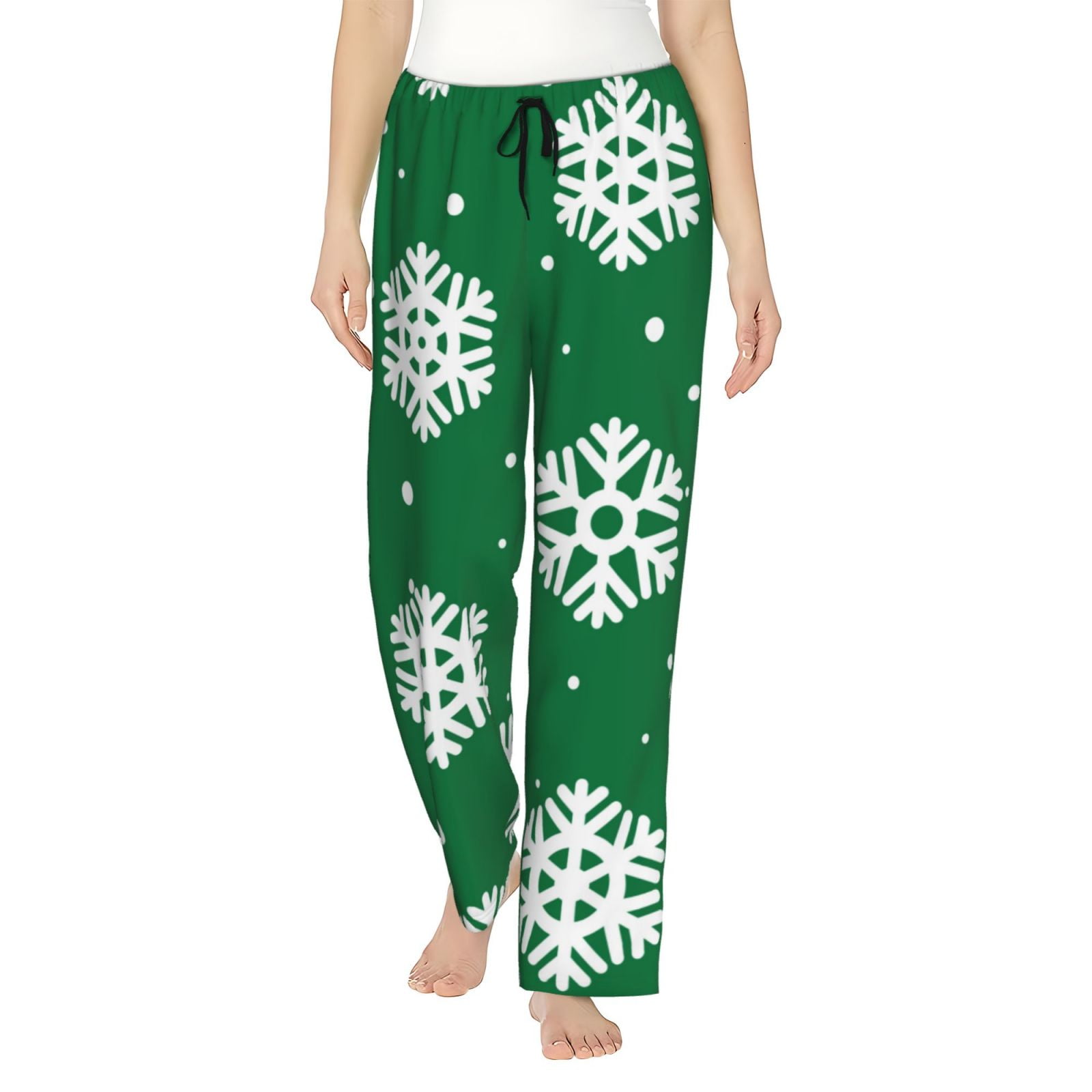 Kll Womens Snowflake Print Pajama Pants Soft Pajama Bottoms For Women ...
