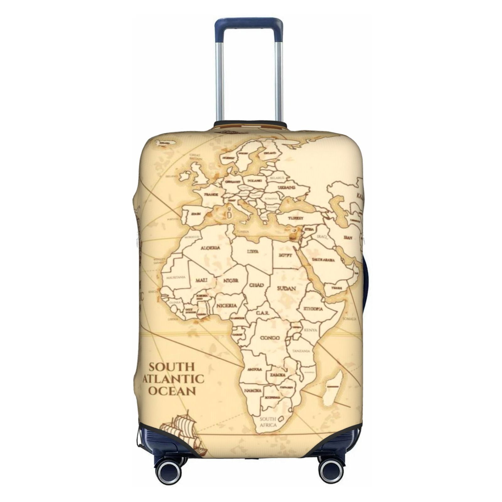 Kll World Map Luggage Cover Suitcase Cover Suitcase Protector (Luggage ...