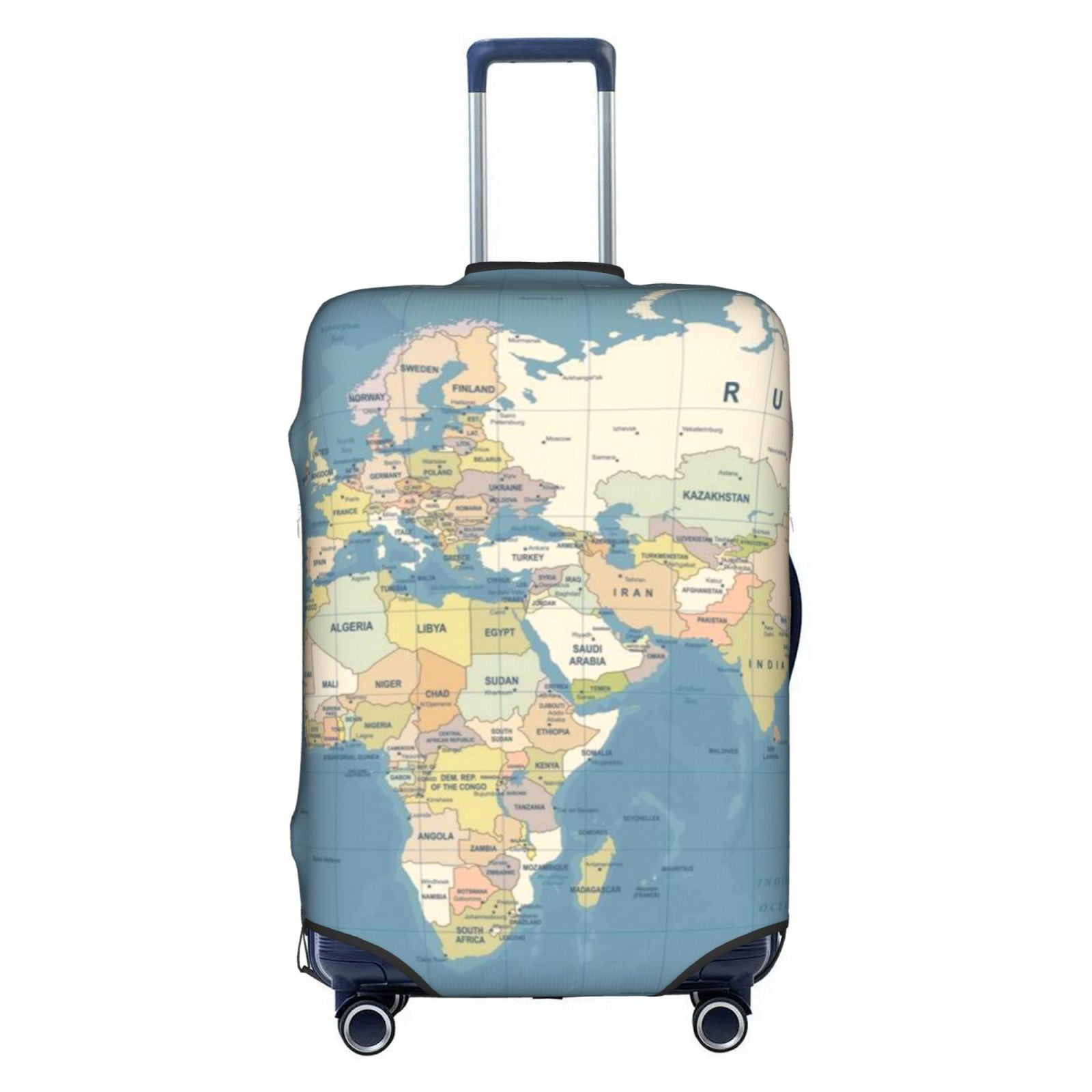 Kll World Map Luggage Cover Suitcase Cover Suitcase Protector (Luggage ...