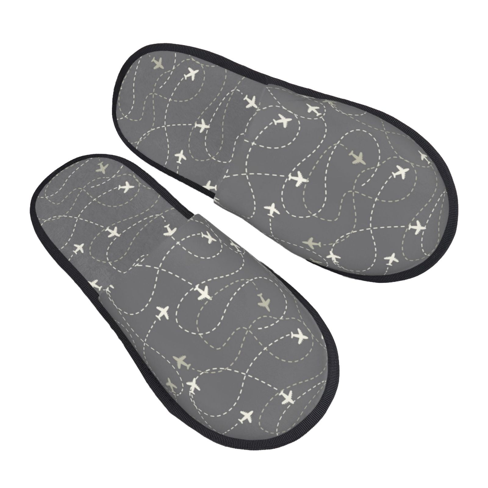 Kll airplane Routes Around The World Slippers For Women Men House Slip ...