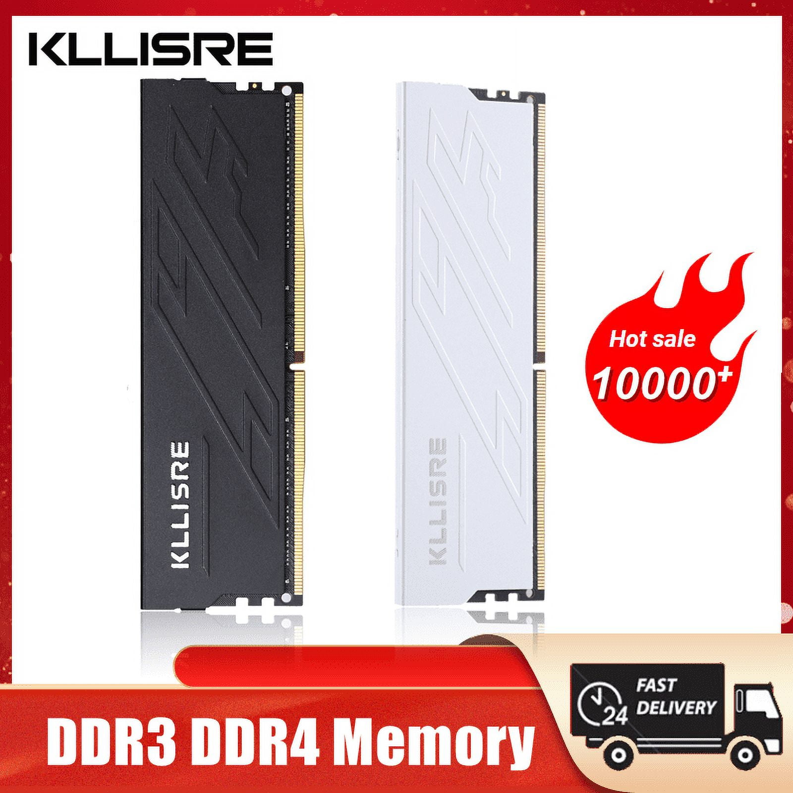 Kllisre DDR3 DDR4 8GB 16GB Memory Ram 1600 1866 2666 3200 MHz Desktop ...