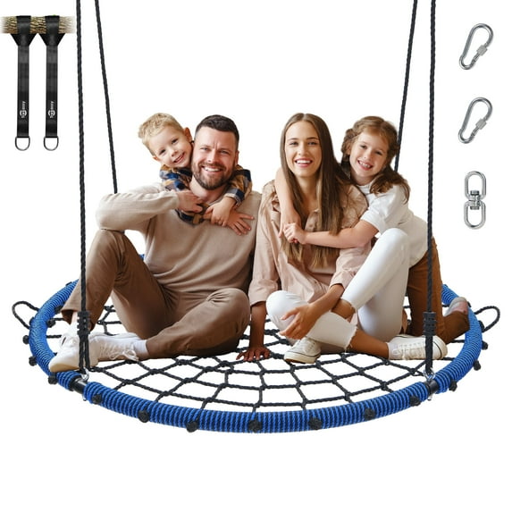 KloKick 45" 750lbs Tree Swing with Swivel, Steel Frame, Adjustable ...