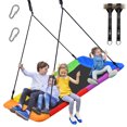 KloKick 60" 700lbs Waterproof Platform Tree Swing with Hanging Straps ...