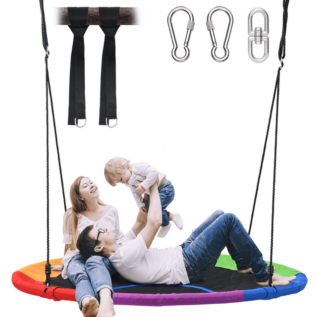 KloKick 60" Extra Large Tree Swing for Kids & Adults - 900D Oxford ...