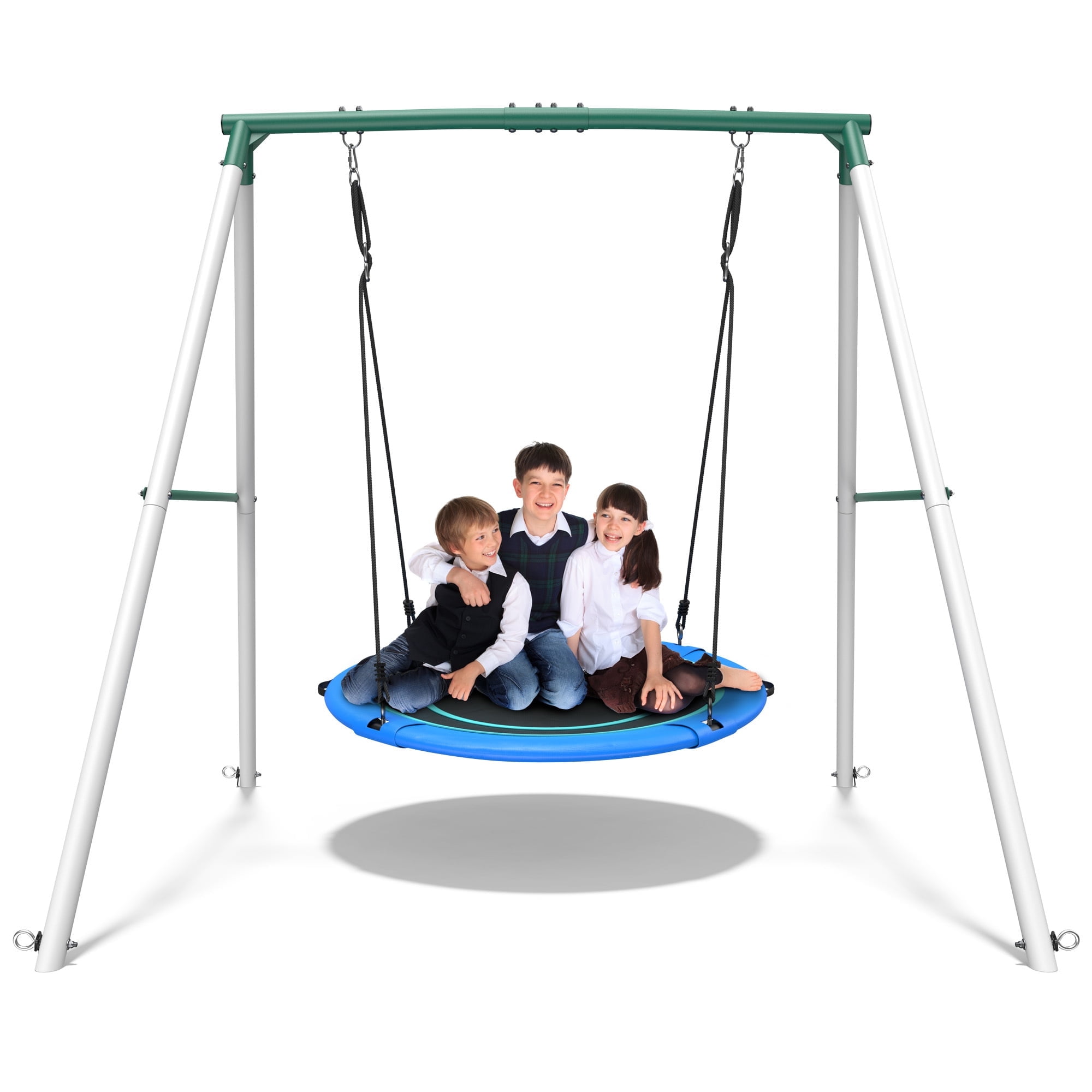 KloKick Heavy Duty Outdoor Swing Set - 500 lbs Capacity, Adjustable ...
