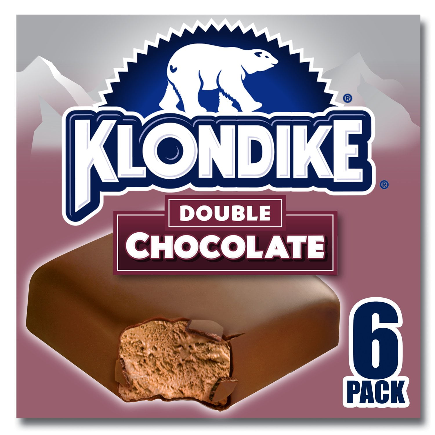Klondike Crunchy Double Chocolate Frozen Dairy Dessert Bars Kosher Milk ...