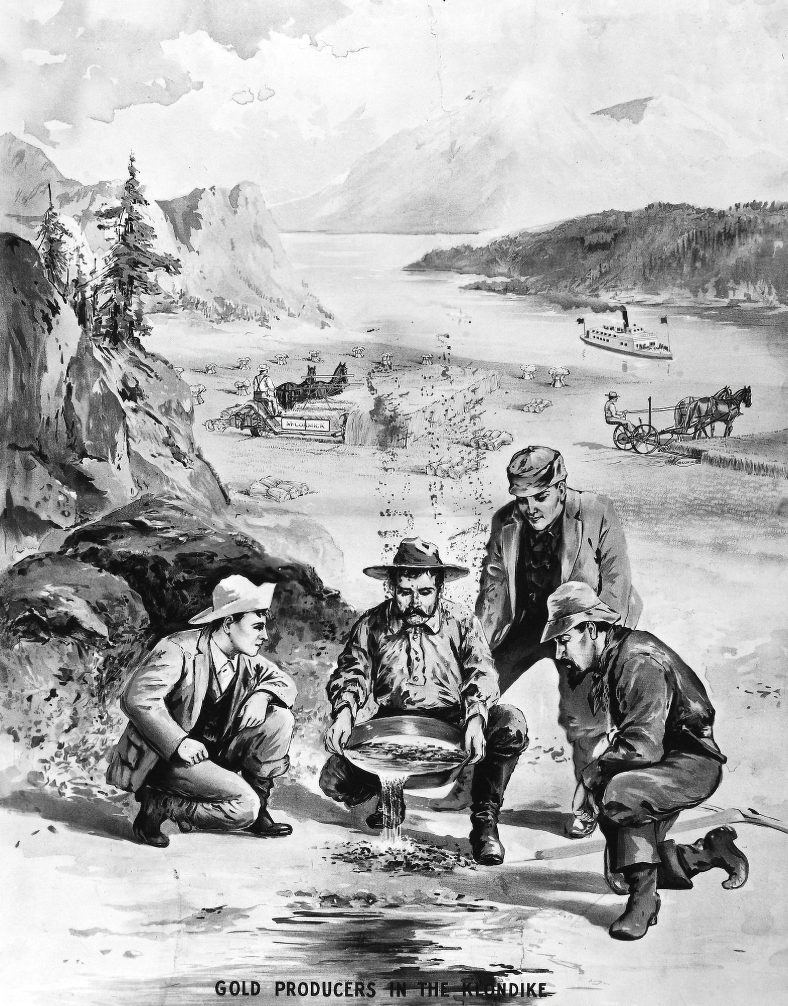 Klondike Gold Rush 1898. N'Gold Producers In The Klondike.' An Idyllic ...
