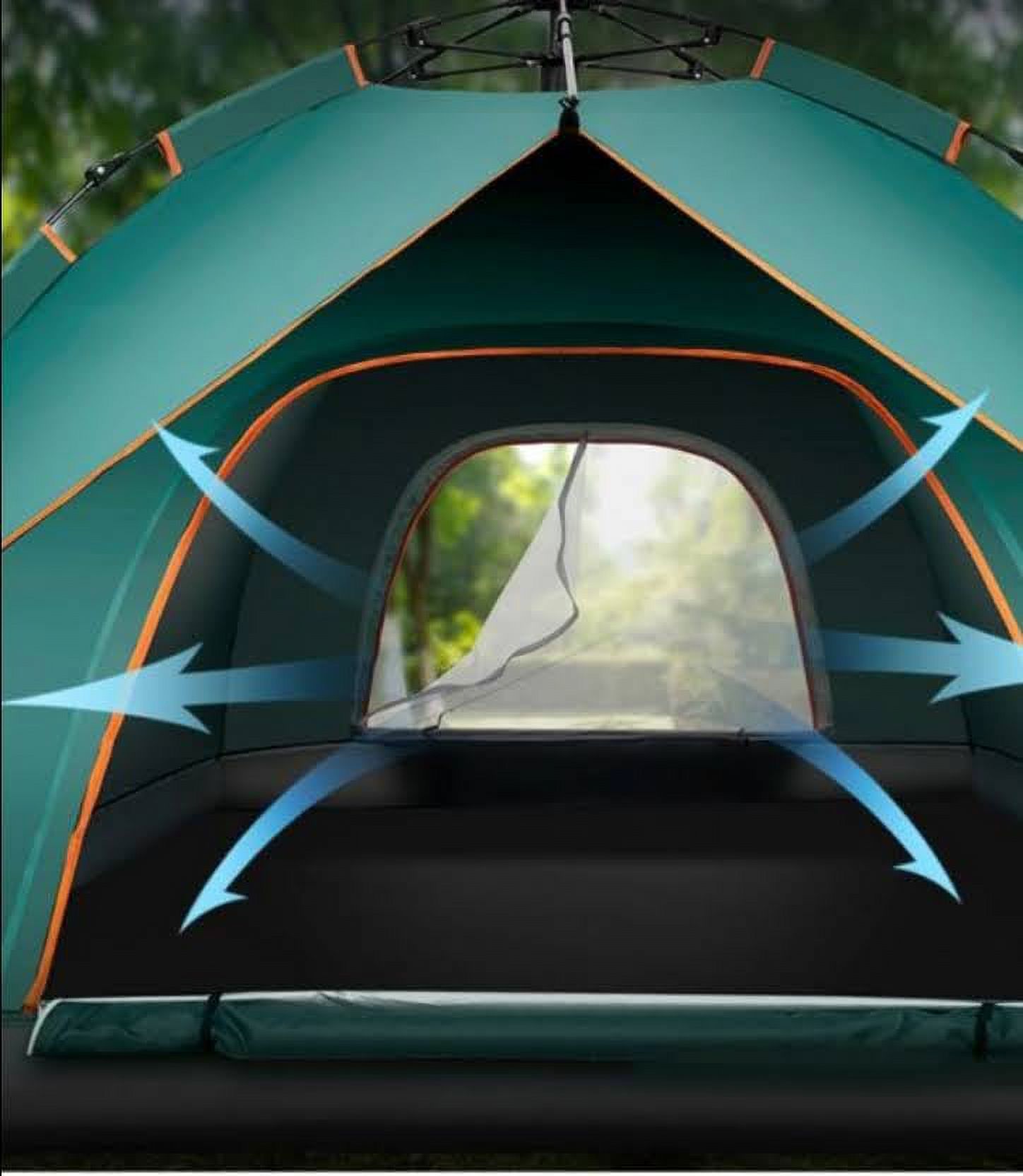 Ozark Trail 4-Person Instant Tent Pop-up Hub Tent, Green, Dimensions: 8'x8'x80", 23.23 lbs ...