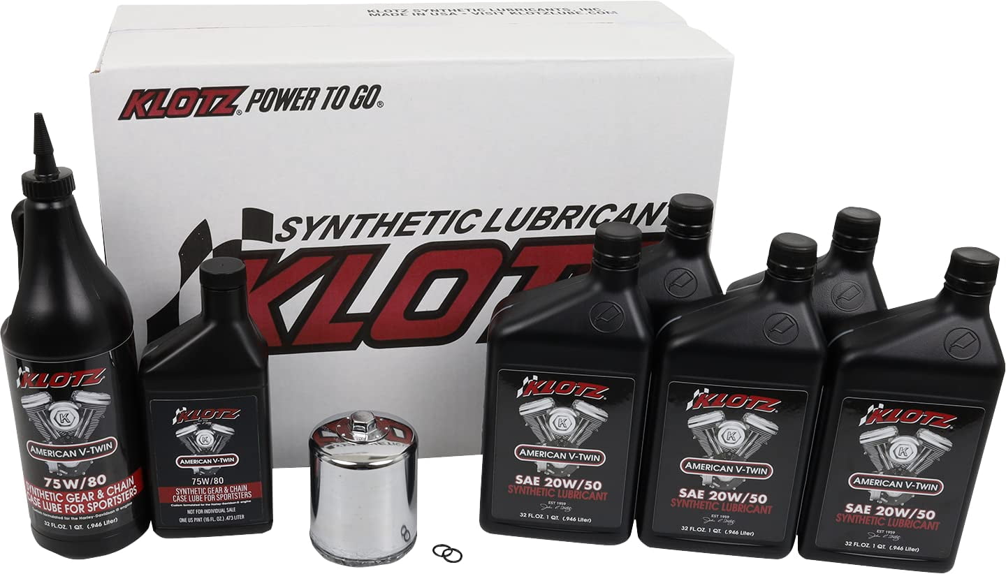 Klotz Lubricants KH-110 Premium Oil Change Kit - 20W/50 - 5qt ...