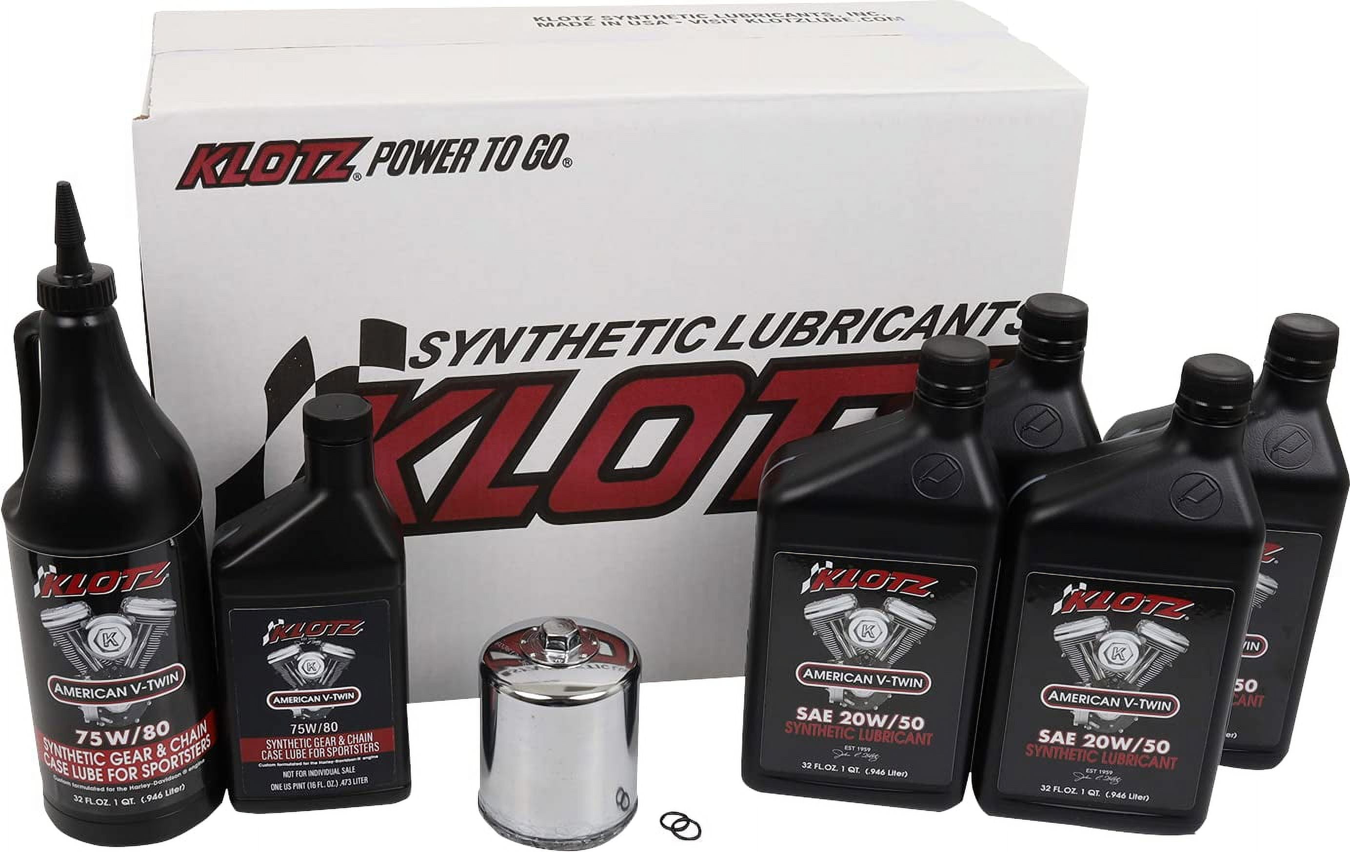 Klotz Oil KH-104 Premium Oil Change Kit - 20W/50 - 4qt. - Walmart ...