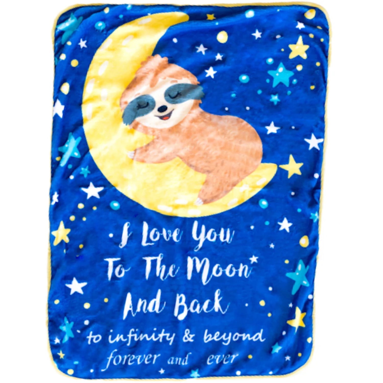 Kloud Bambu Baby Sloth Blanket, Double Layers Plush Smooth Buttery Soft ...