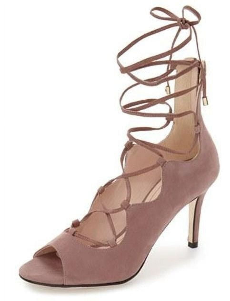 Klub Nico Matilda Mauve Blush open-toe sandal tie up slim stiletto heel ...