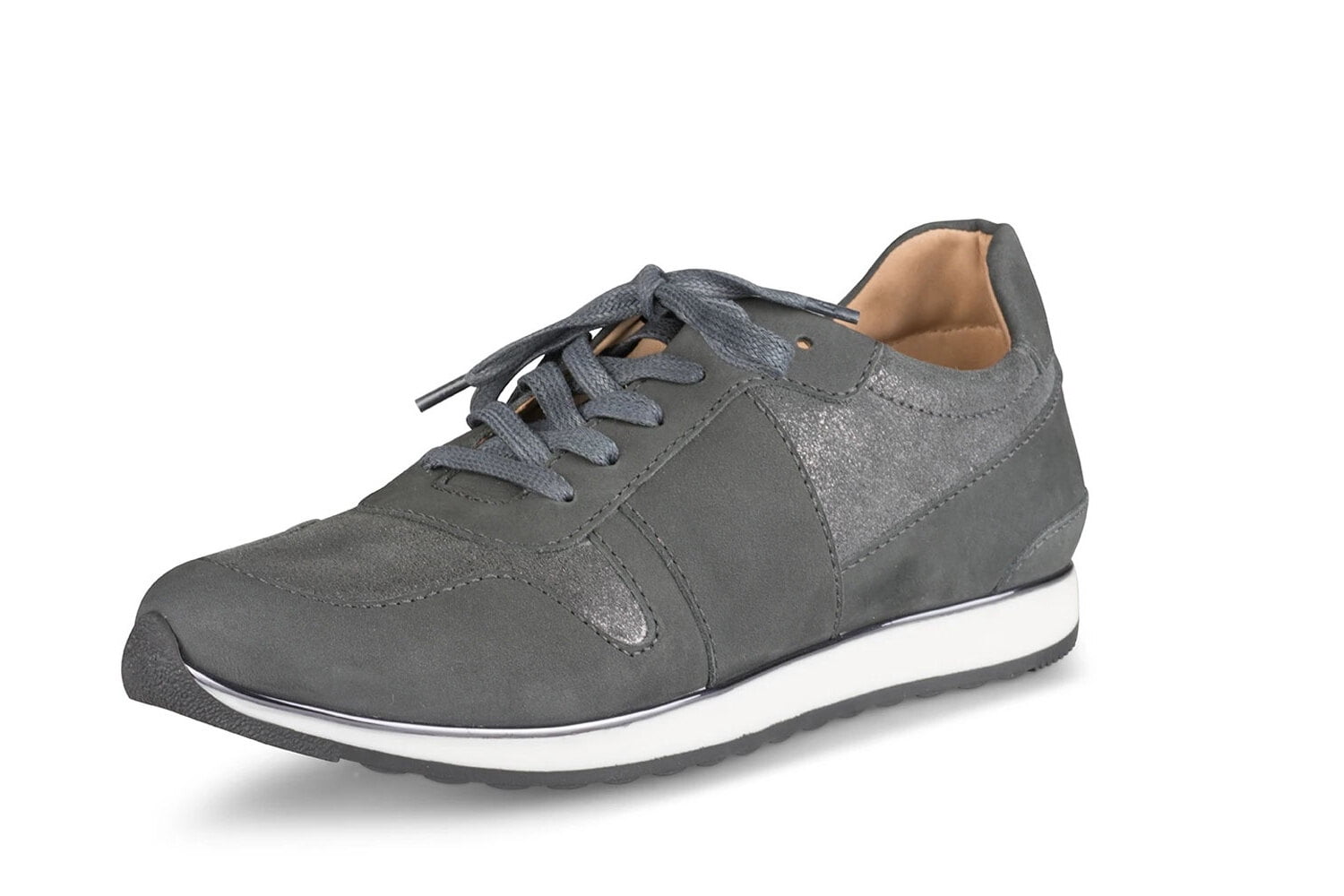 Klub Nico STEFANI Fashion Gunmetal Grey Suede Lace Up Fashion Running ...