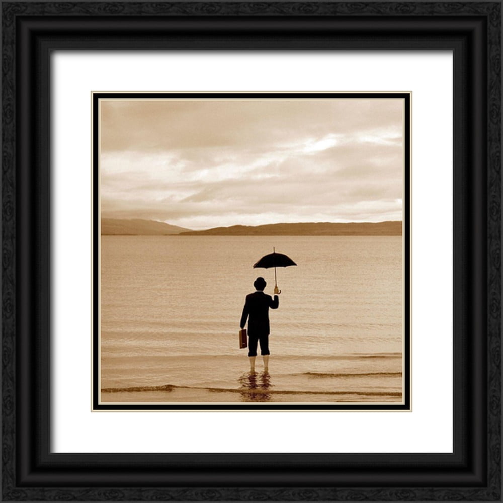Klug, Alan 20x20 Black Ornate Wood Framed with Double Matting Museum ...