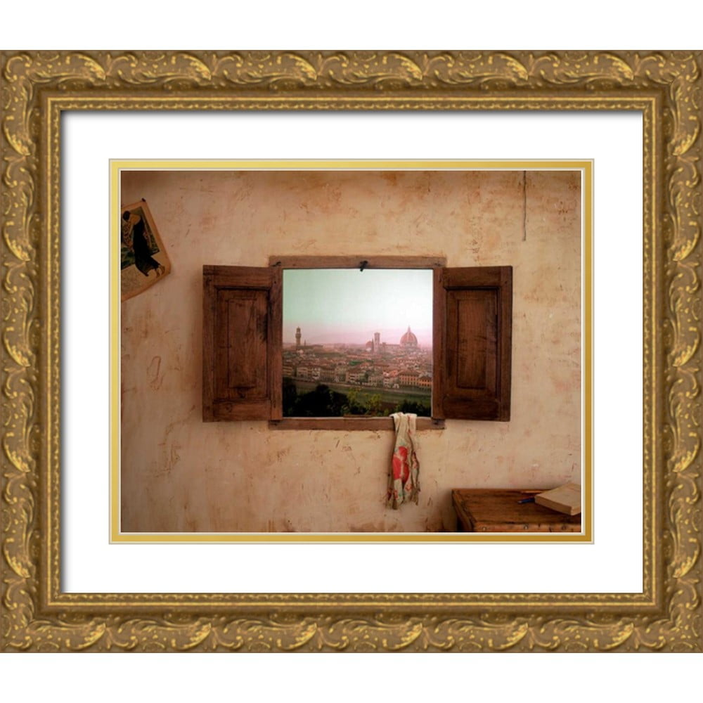 Klug, Alan 32x26 Gold Ornate Wood Framed with Double Matting Museum Art Print Titled - Florence ...