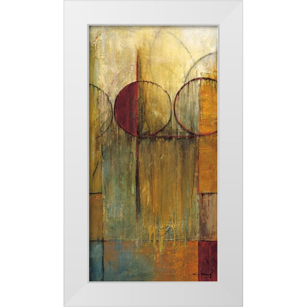 Klung, Mike 14x24 White Modern Wood Framed Museum Art Print Titled - Slender Friends II ...