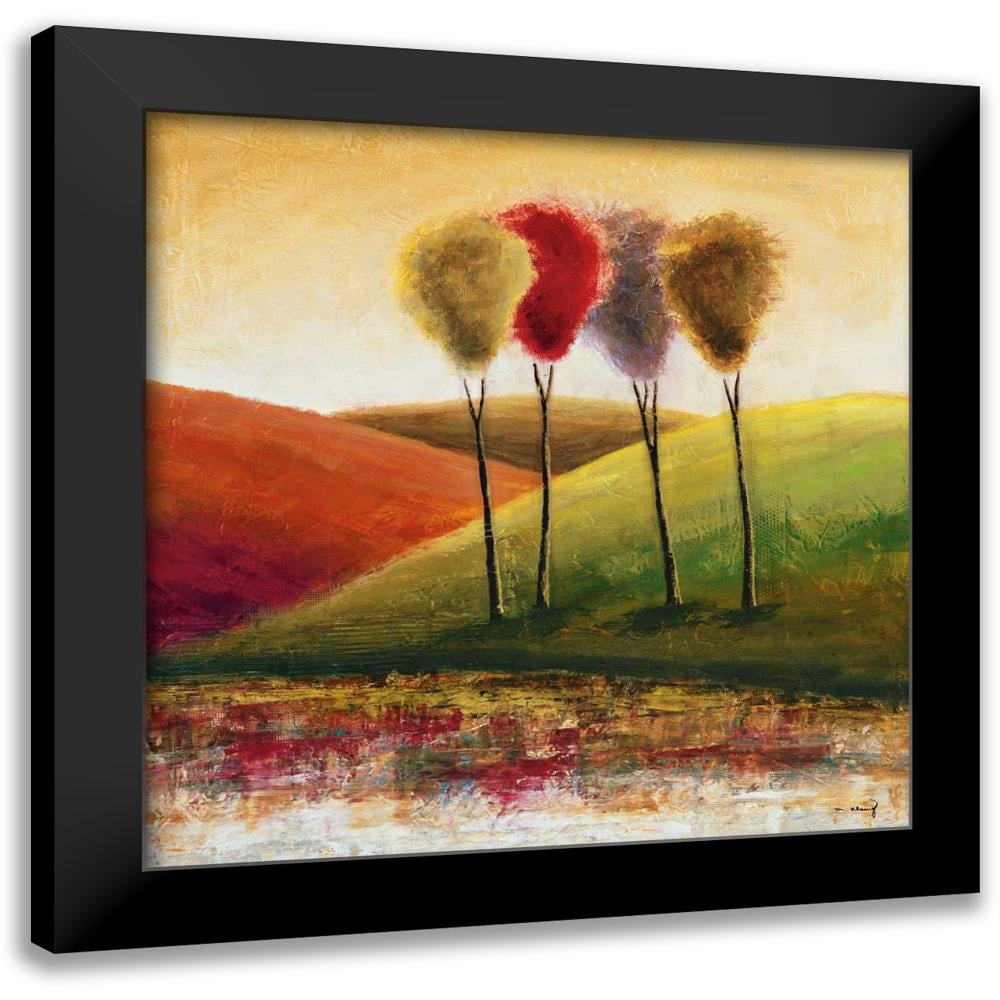 Klung, Mike 15x15 Black Modern Framed Museum Art Print Titled - Endless Hills I - Walmart.com
