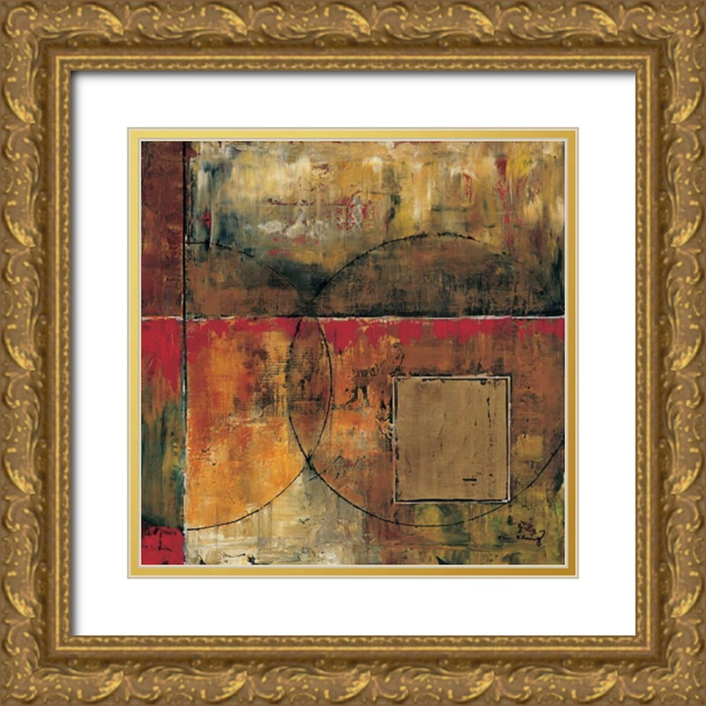 Klung, Mike 15x15 Gold Ornate Wood Framed with Double Matting Museum ...