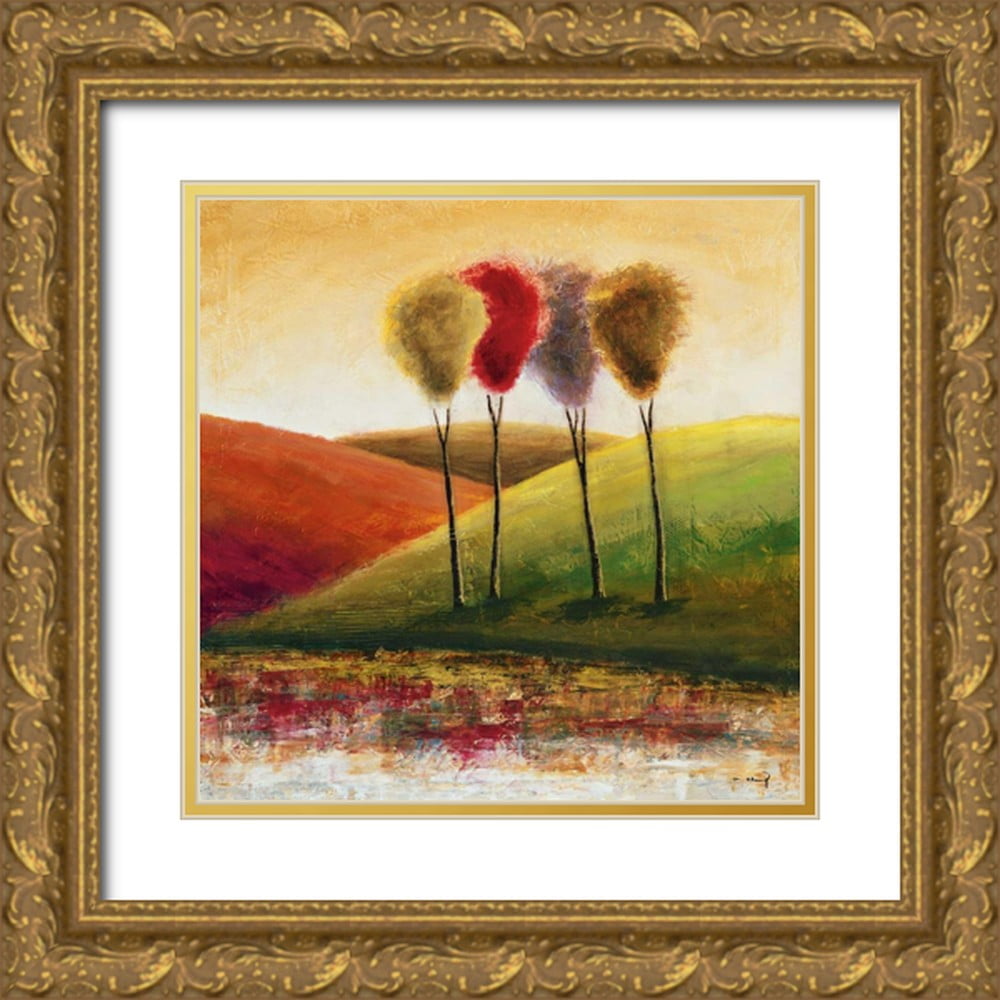 Klung, Mike 20x20 Gold Ornate Wood Framed with Double Matting Museum ...