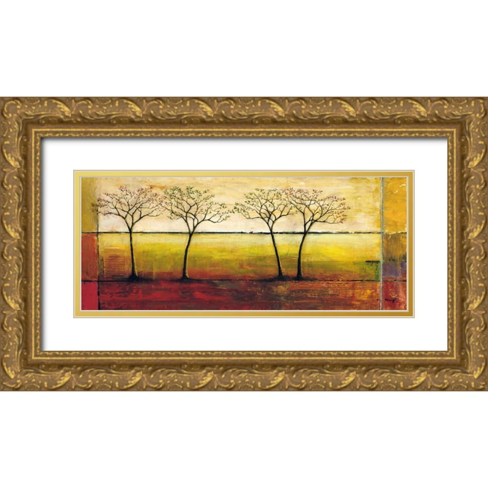 Klung, Mike 24x12 Gold Ornate Wood Framed with Double Matting Museum ...