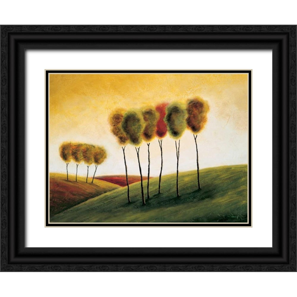 Klung, Mike 32x25 Black Ornate Wood Framed with Double Matting Museum ...