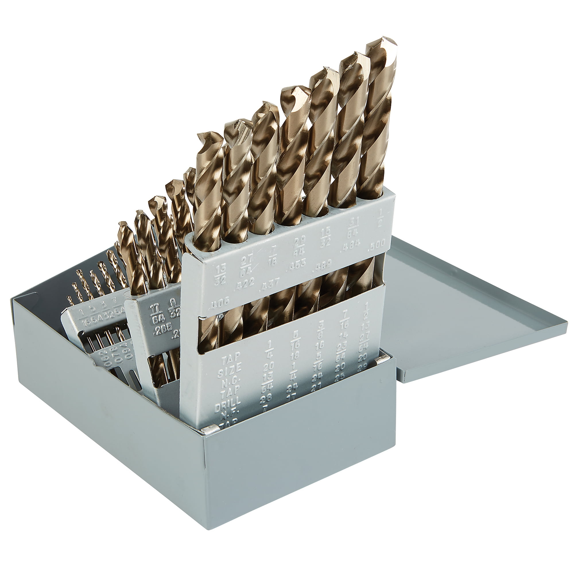 Klutch 29-Pc. Cobalt High-Speed Steel Drill Bit Set - Walmart.com