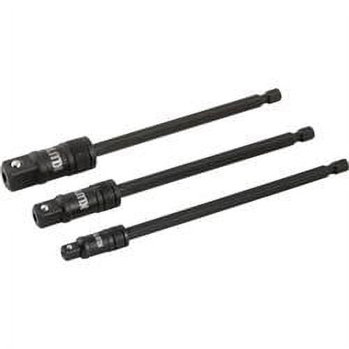 Klutch 42642 6 inch Impact Grade Locking Socket Adapter Set - 3 Piece ...