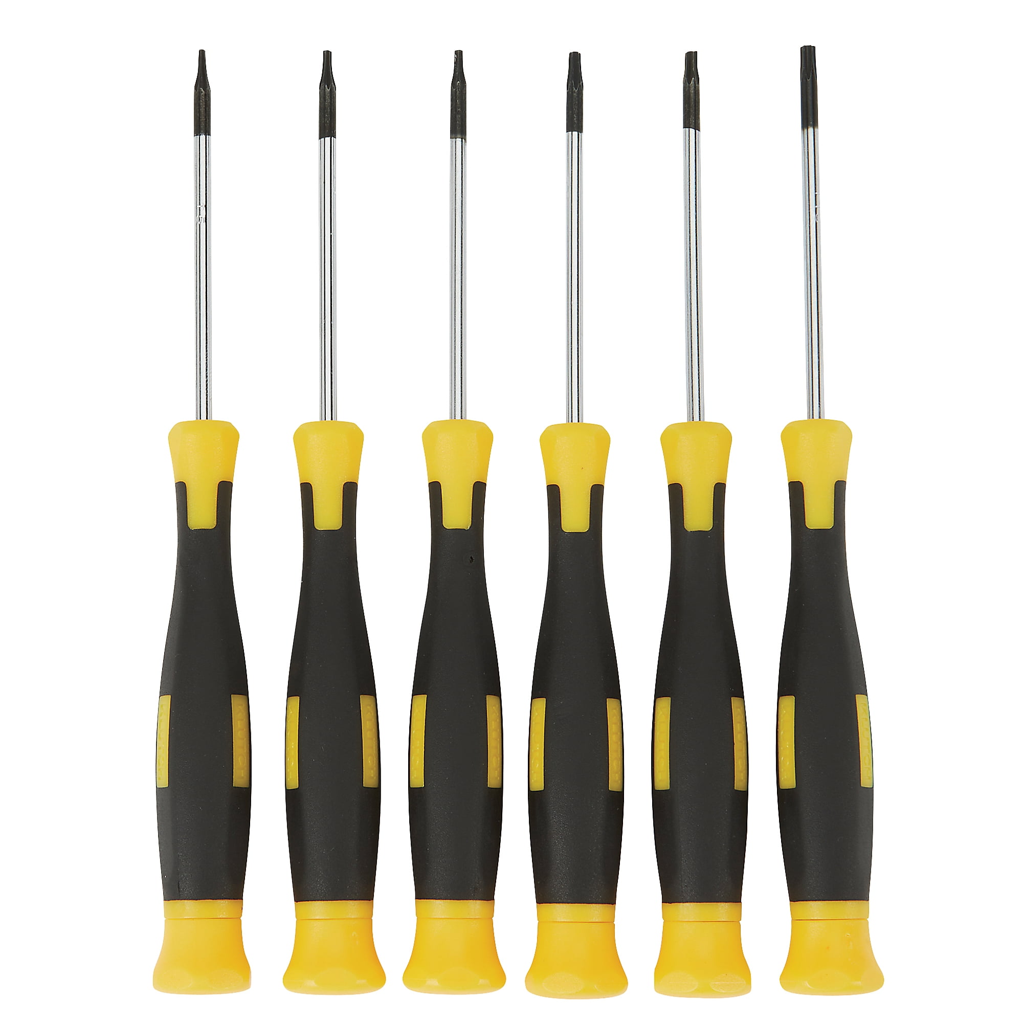 Klutch 6-Pc. Precision Torx Screwdriver Set - Walmart.com