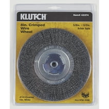 Weiler Wide-Face Crimped Wire Wheel, 7 in Dia. x 7/8 in W, 0.014 in ...