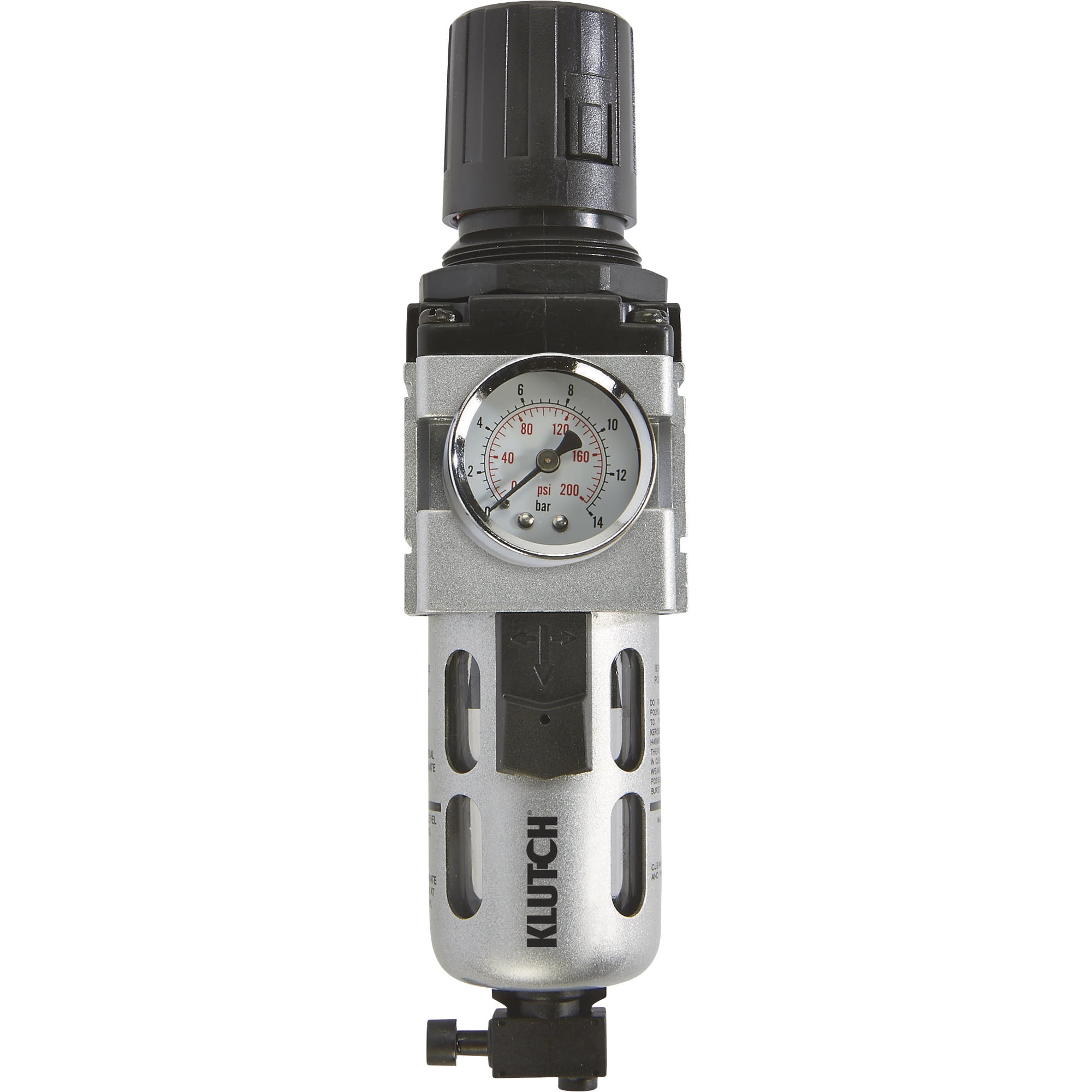 Klutch Air Compressor Filter-Regulator Combo, 3/8in. NPT, 77 CFM ...