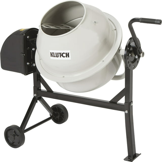 Klutch Electric Cement Mixer, 2.25 Cu. Ft. Drum, 1/3 HP, 120V Electric Motor - Walmart.com