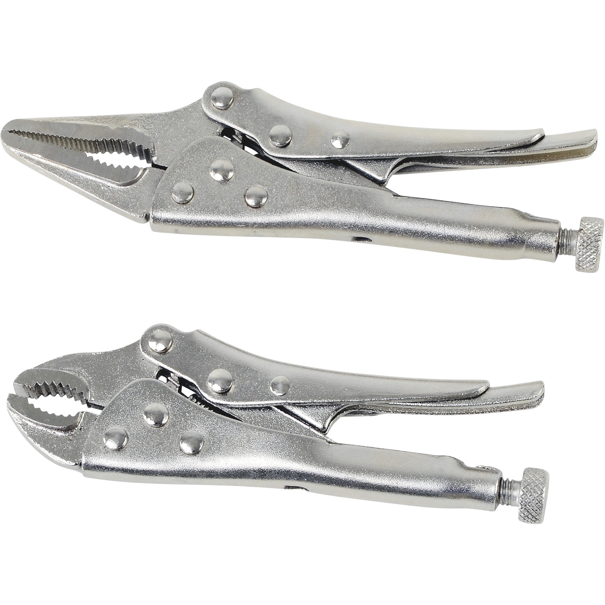 Klutch Mini Locking Pliers Set, 2 Pcs, 4in. and 5in., Carbon Steel ...