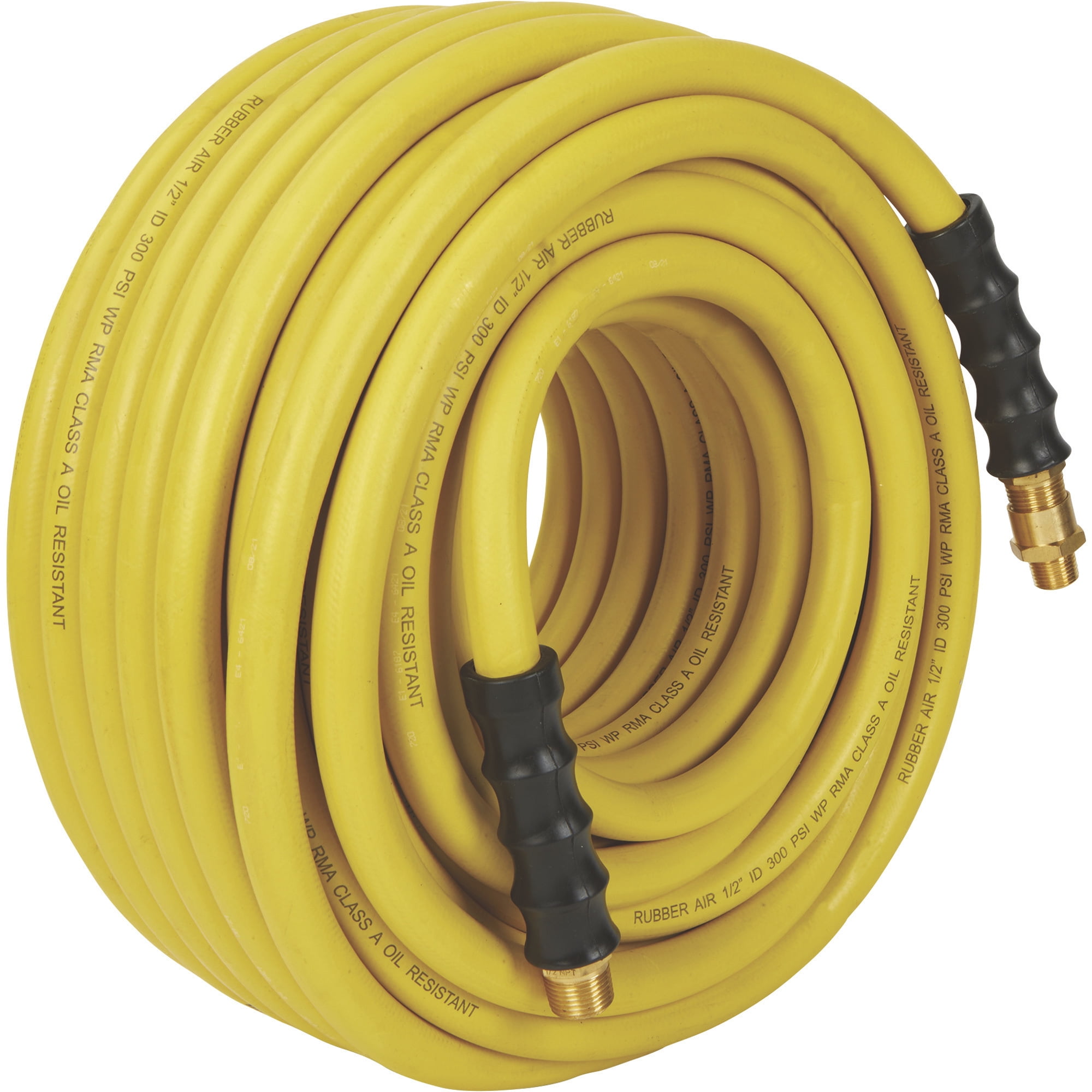 Klutch Oil-Resistant Rubber Air Hose with 1/2in.–3/8in. Reducer, 1/2in ...