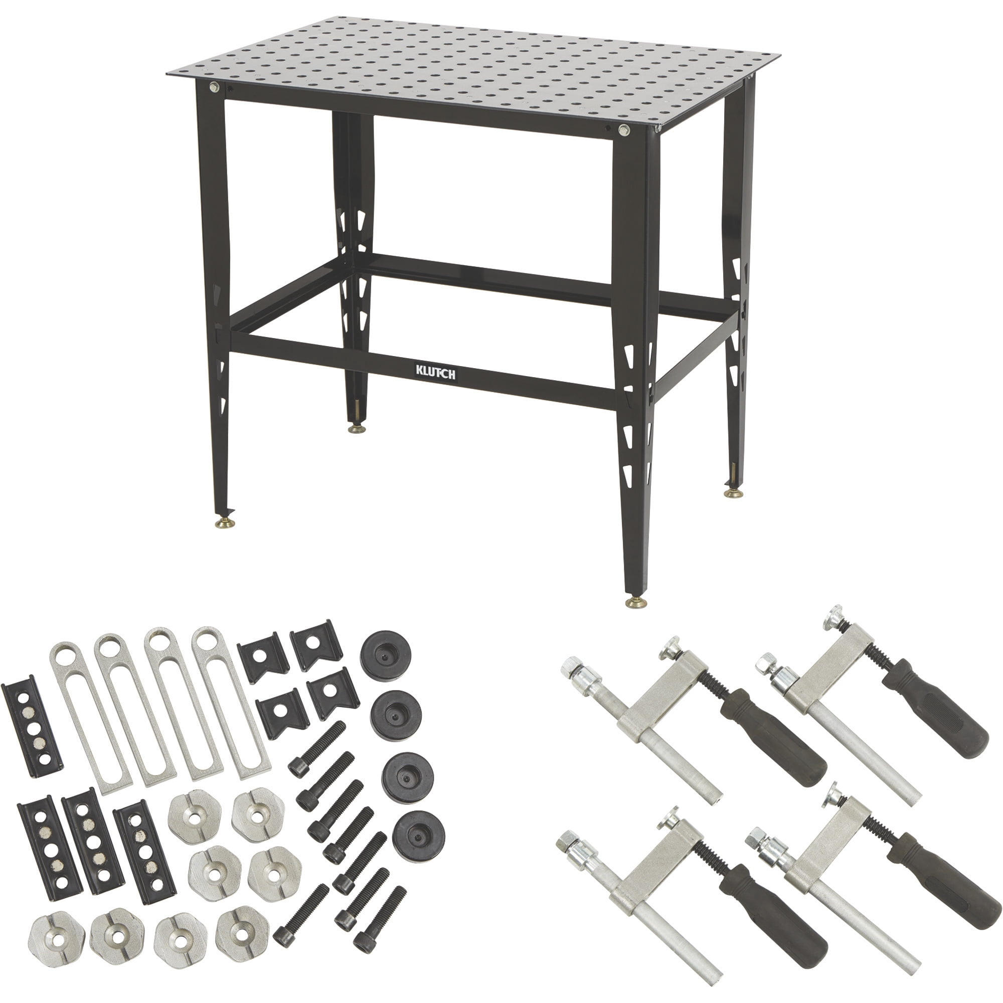 Klutch Steel Welding Table with Tool Kit, 36in.L x 24in.W x 33 1/4in.H ...
