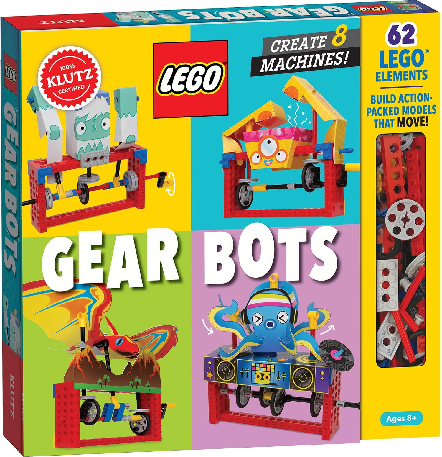 Klutz Lego Gear Bots Science/STEM Activity Kit KMC2for 8-12 years ...