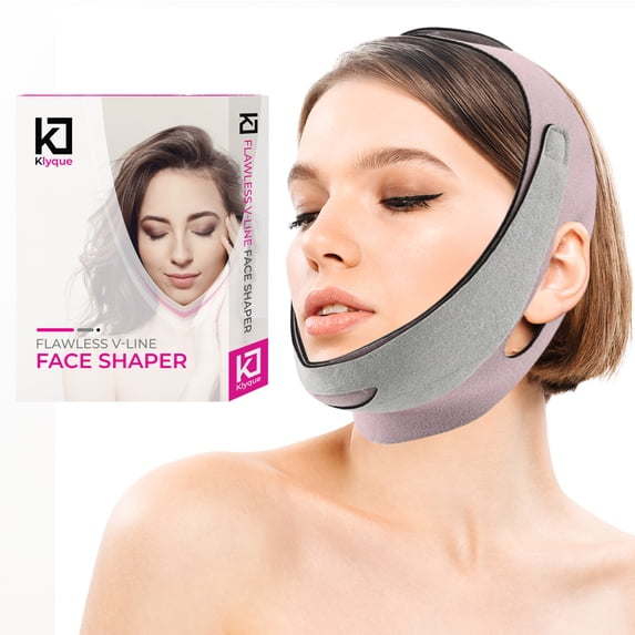 Klyque Reusable V Shaped Slimming Face Mask, Double Chin Reducer ...