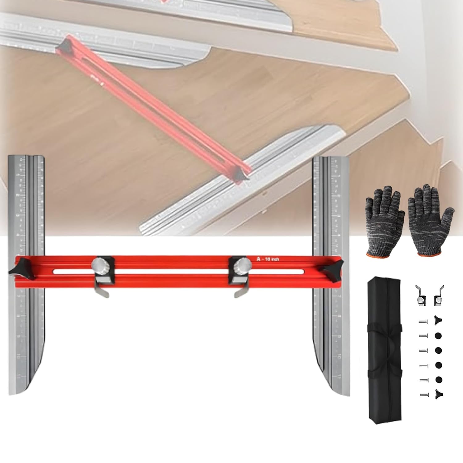 Klyzor New Stair Measuring Tool, Klyzor Stair Tread Template Tool ...
