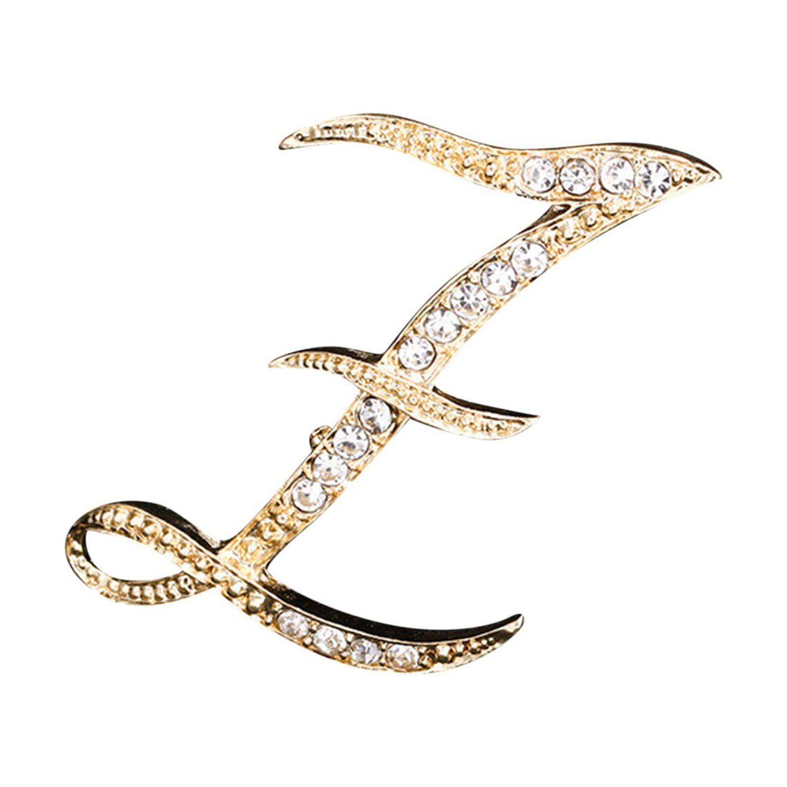 KmaiSchai Bamboo Brooch Temperament Fashion Elegant 26 Initial ...