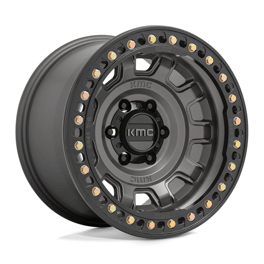 KMC KM236 Tank Beadlock Automotive Rim, Anthracite Wheel 17X9 5X127 ...
