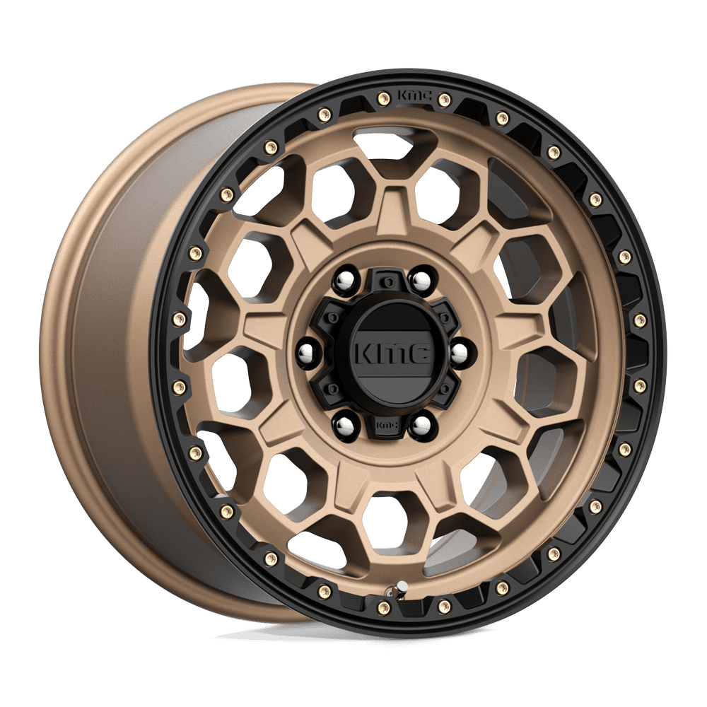 Kmc Km545 Trek 17X9 6X139.7 18Et 106.1Cb Matte Bronze With Black Lip ...